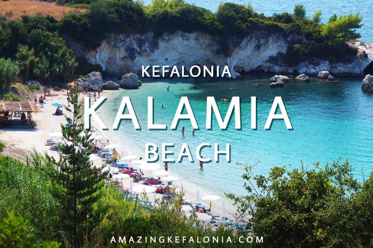 Kalamia beach, Lassi Kefalonia - Guide with photos